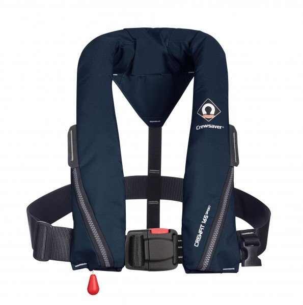 Crewsaver Crewfit 165N Sport Manual Life Jacket - Navy - Marine ...