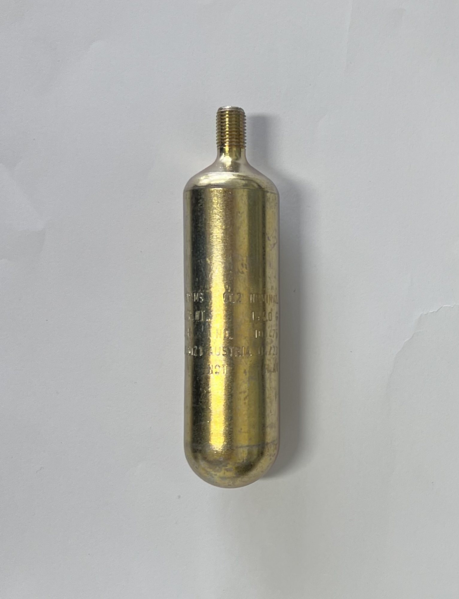 USA 38g co2 cylinder - 3/8 inch UNF thread - Marine Warehouse Ltd