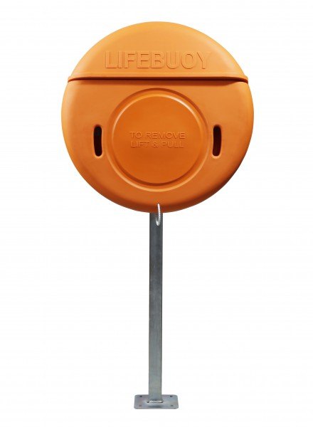 lifebuoy with galvanised stand for floor mounting - Marine Warehouse Ltd