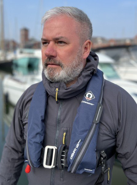 Set Of Four Navy Blue Crewsaver Crewfit Sport Harness 165N With Service ...