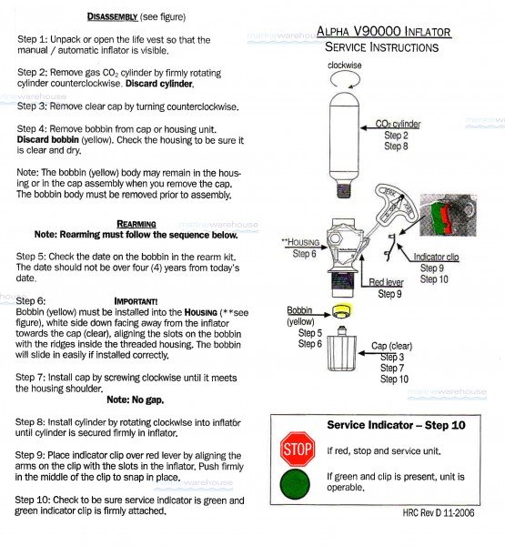Halkey Roberts 'Alpha' Rearming Kit 33g Part #101015 - Marine Warehouse Ltd