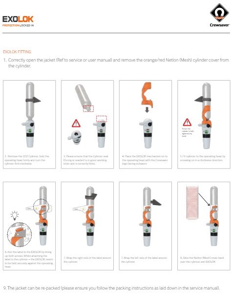 Crewsaver EXOLOK clip - Marine Warehouse Ltd