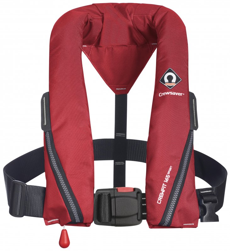 Set Of Four Red Crewsaver Crewfit Sport Manual 165N Plus Storage Bag ...